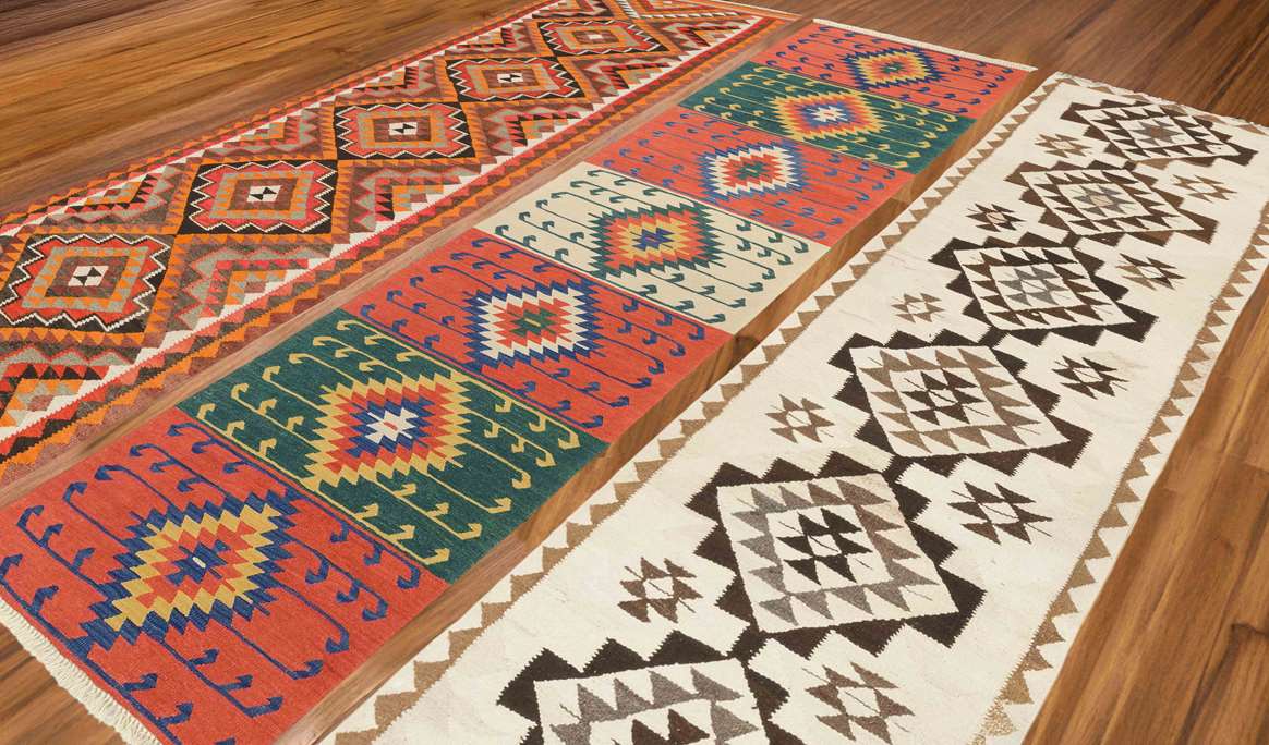 Exquisite Tribal Kilim Runner Rugs for the Hallway, Stairs and Kitchen